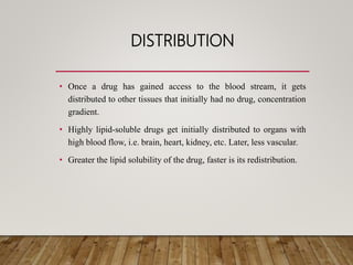 Pharmacokinetics and drug disposition | PPTX