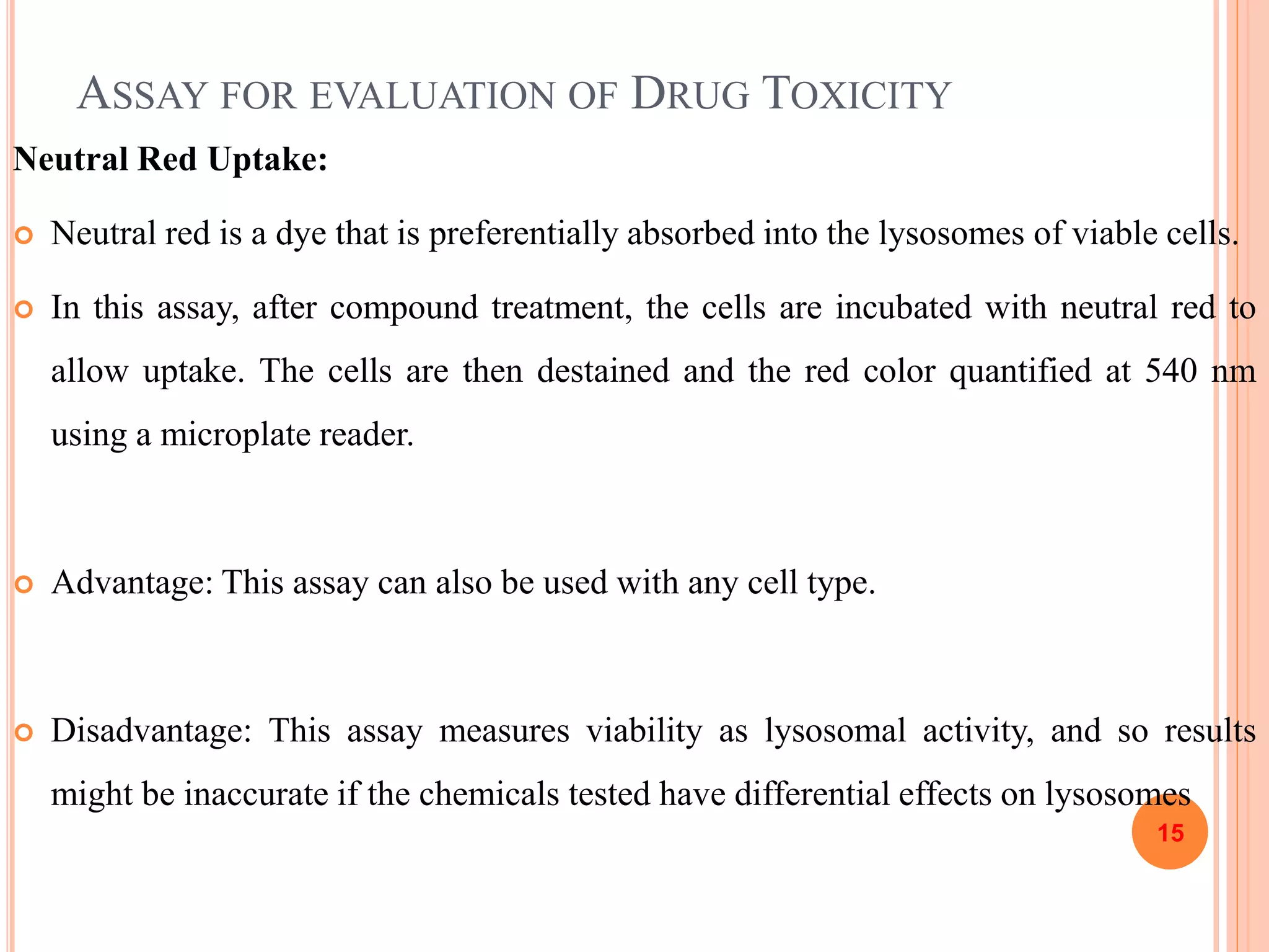 In vitro screening for evaluation of drugs ADMET properties | PPTX
