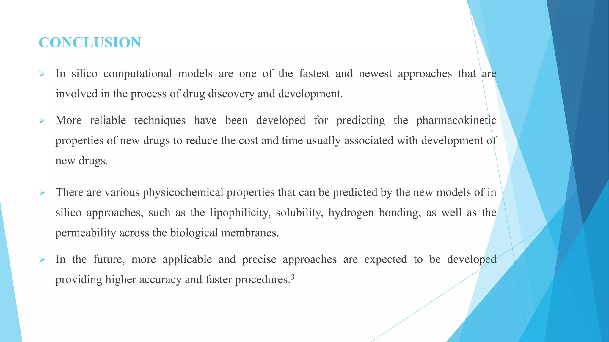 In Silico methods for ADMET prediction of new molecules | PPTX
