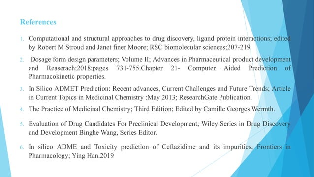In Silico methods for ADMET prediction of new molecules | PPTX ...
