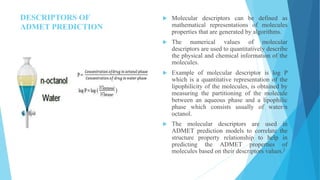 In Silico methods for ADMET prediction of new molecules | PPTX