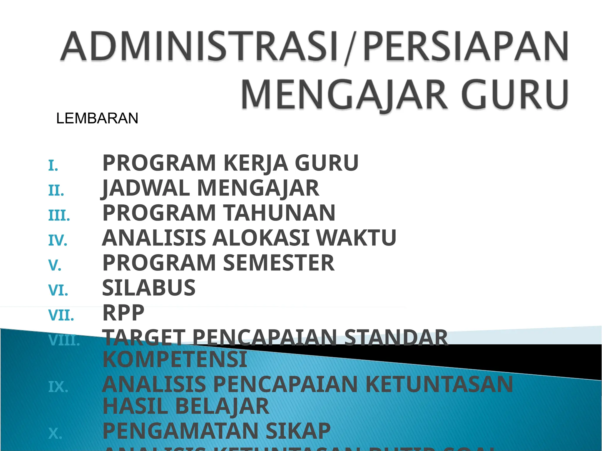 administrasi guru untuk kurikulum 2013.ppt