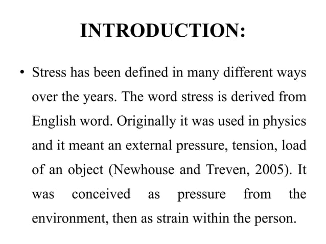 stress management -ppt | PPTX