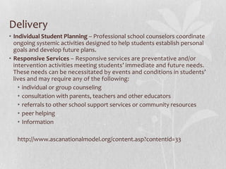 ASCA Roles of a School counselors | PPTX