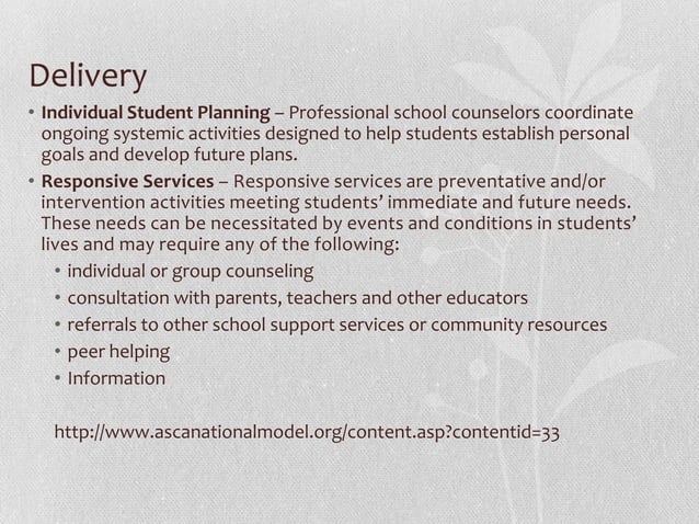 ASCA Roles of a School counselors | PPTX | Professional School ...