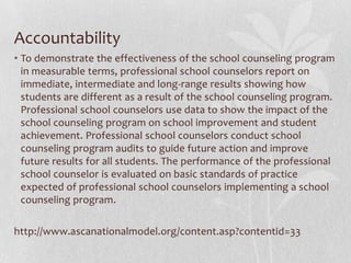 ASCA Roles of a School counselors | PPTX