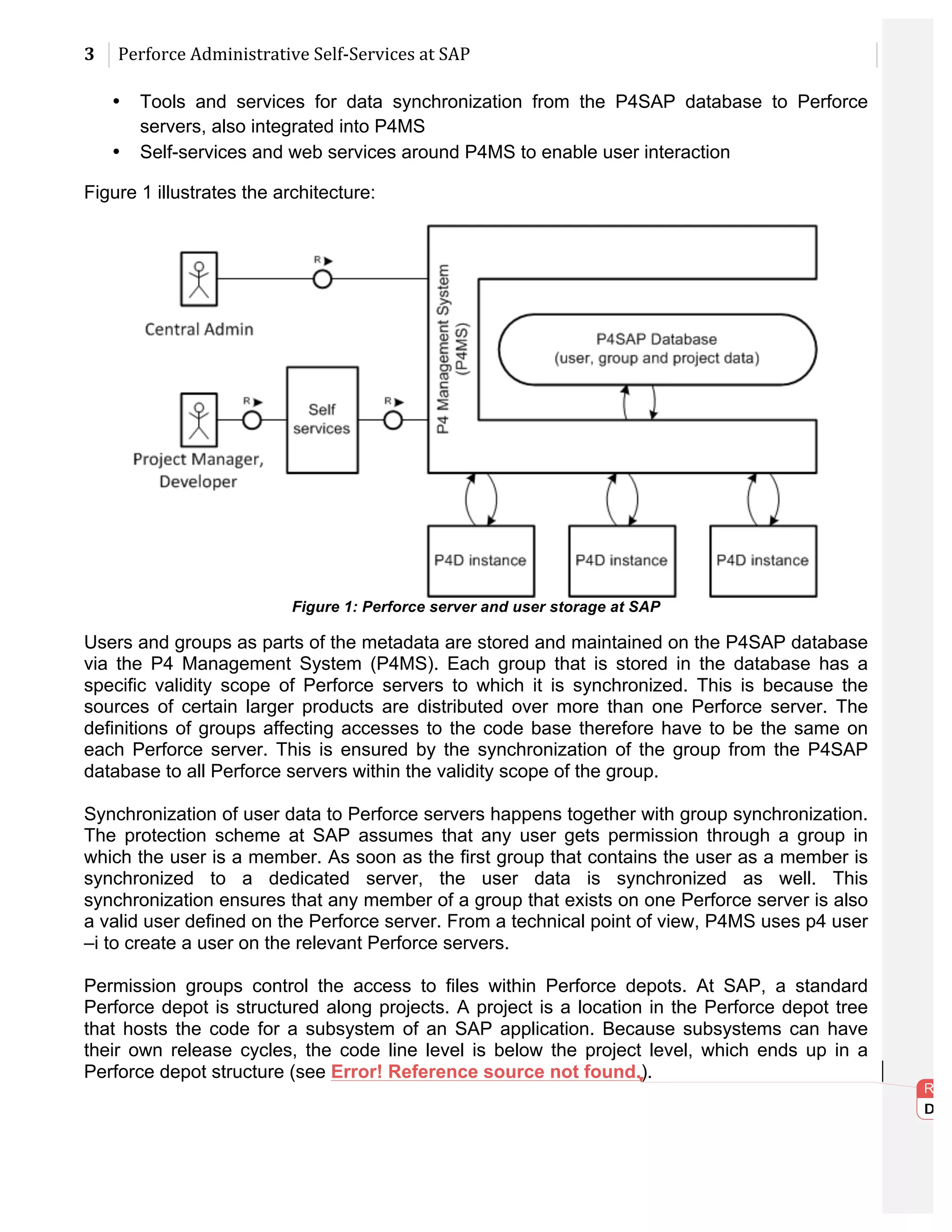 [SAP] Perforce Administrative Self Services at SAP | PDF