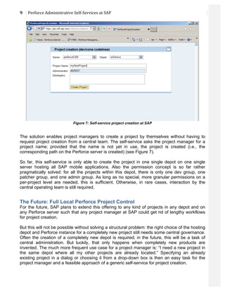 [SAP] Perforce Administrative Self Services at SAP | PDF | Databases | Computer Software and ...