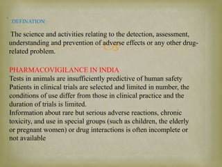 pharmacovigilance | PPT