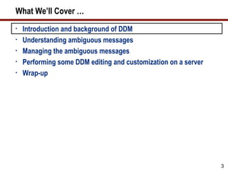 DDM - Domino Domain Monitoring, If You Only Knew What Your server Was ...