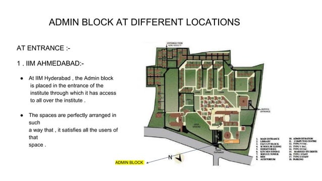 Admin block and Auditorium Literature Study