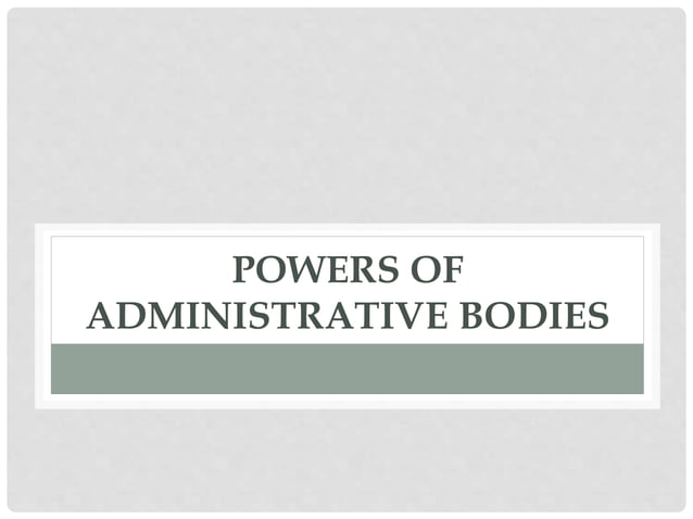 Admin concept and procedure | PPT