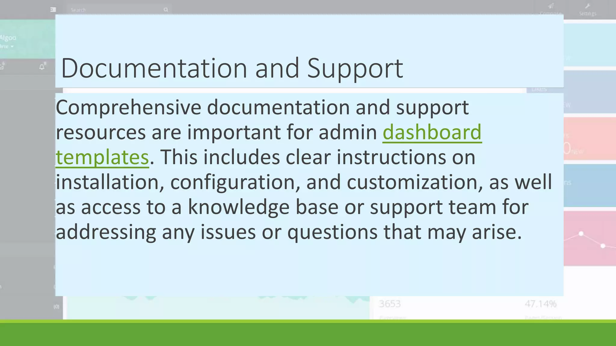Top-Quality Admin Dashboard Templates | MG Technologies | PPT