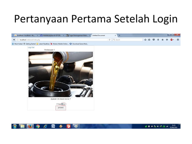 Admin interface login | PPT