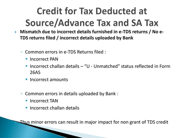 Admin issues in e tds return filing | PPTX