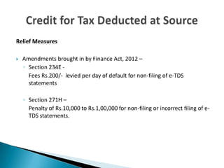 Admin issues in e tds return filing | PPTX