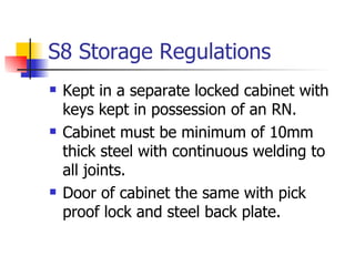 Administer and monitor s8 meds | PPT