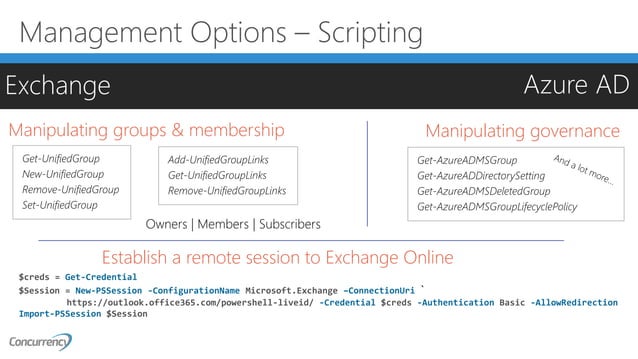 Administering and Managing Office 365 Groups - SharePoint Engage ...