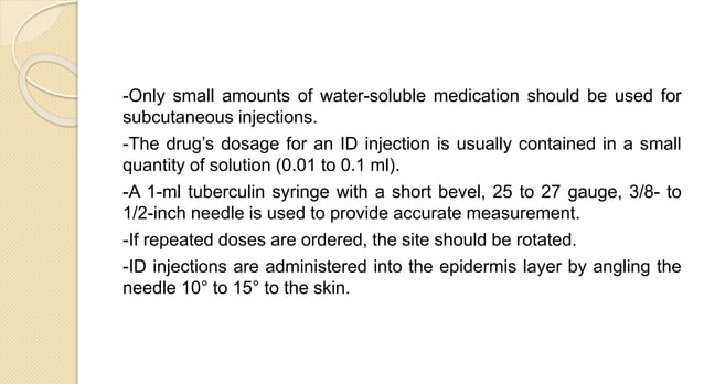 Administering an intradermal injection.pptx