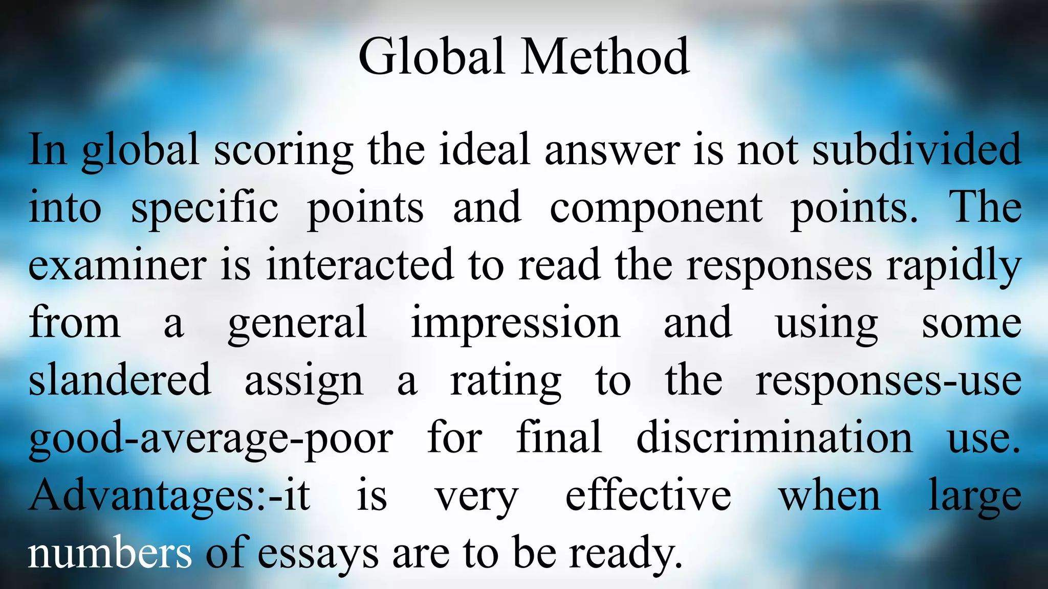 Administering a test, scoring - grading vs marks | PPTX