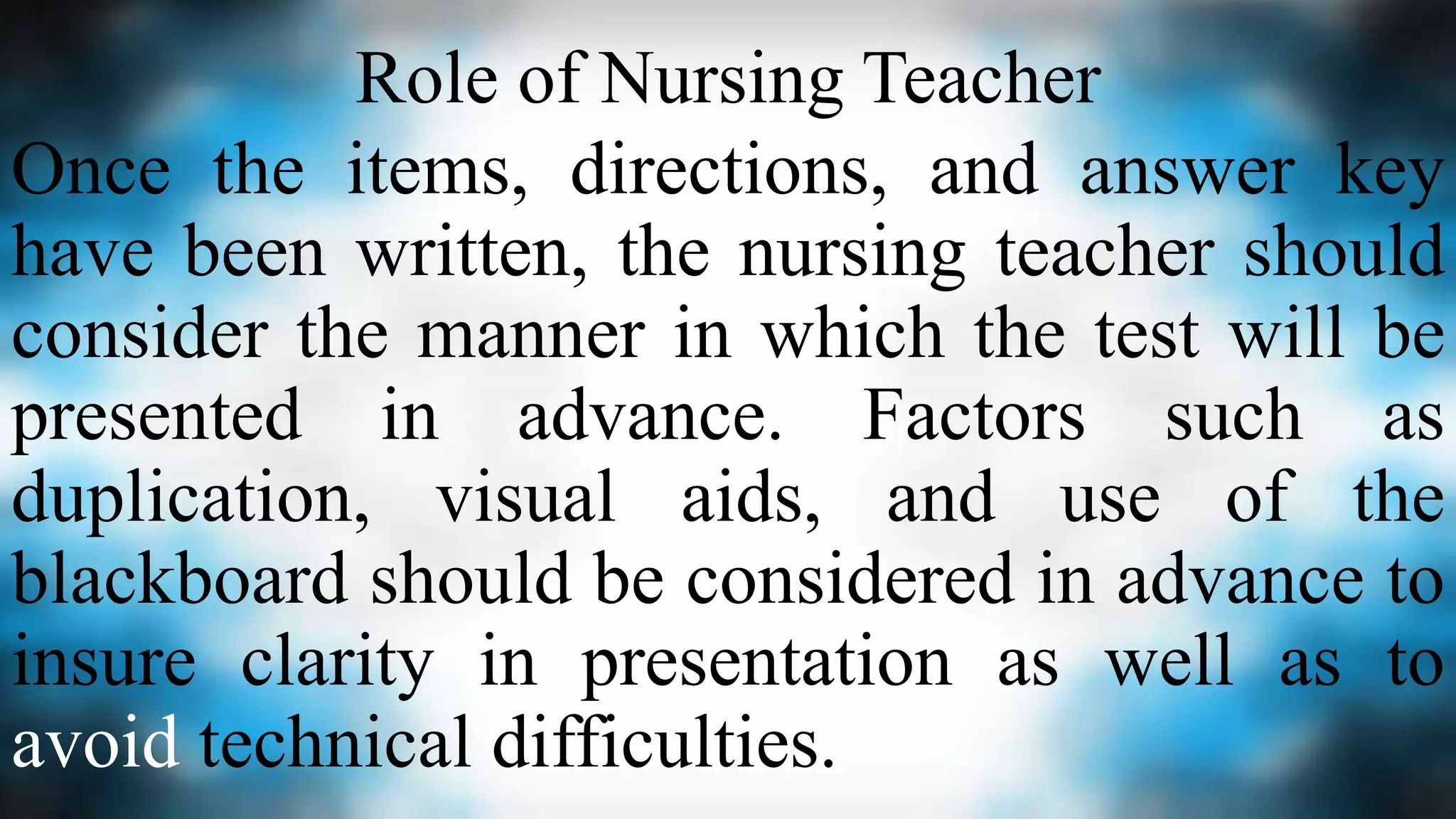 Administering a test, scoring - grading vs marks | PPTX