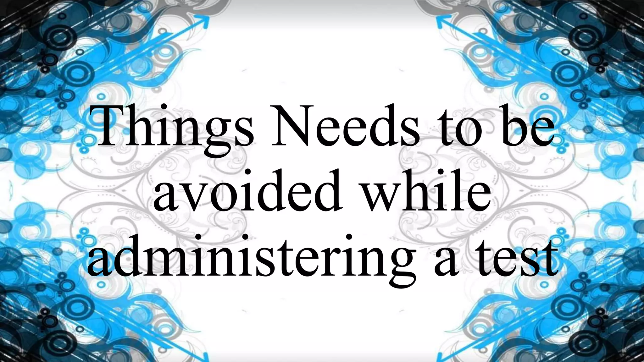 Administering a test, scoring - grading vs marks | PPTX
