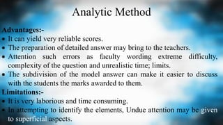 Administering a test, scoring - grading vs marks | PPTX