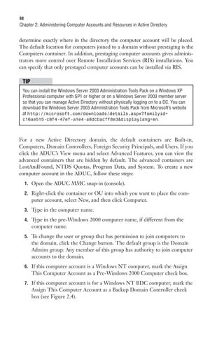 Administering computer accounts and resources in active directory | PDF