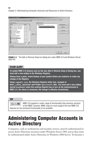 Administering computer accounts and resources in active directory | PDF