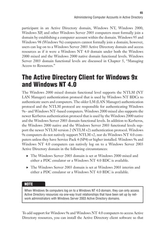 Administering computer accounts and resources in active directory | PDF