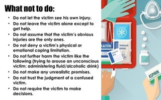 Administering First Aid treatment to avoid incidents | PPTX