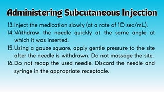 Administering Intradermal Injection, Subcutaneous Injection, and ...
