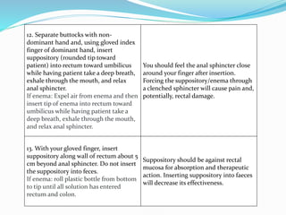 Administering medications rectally | PPTX