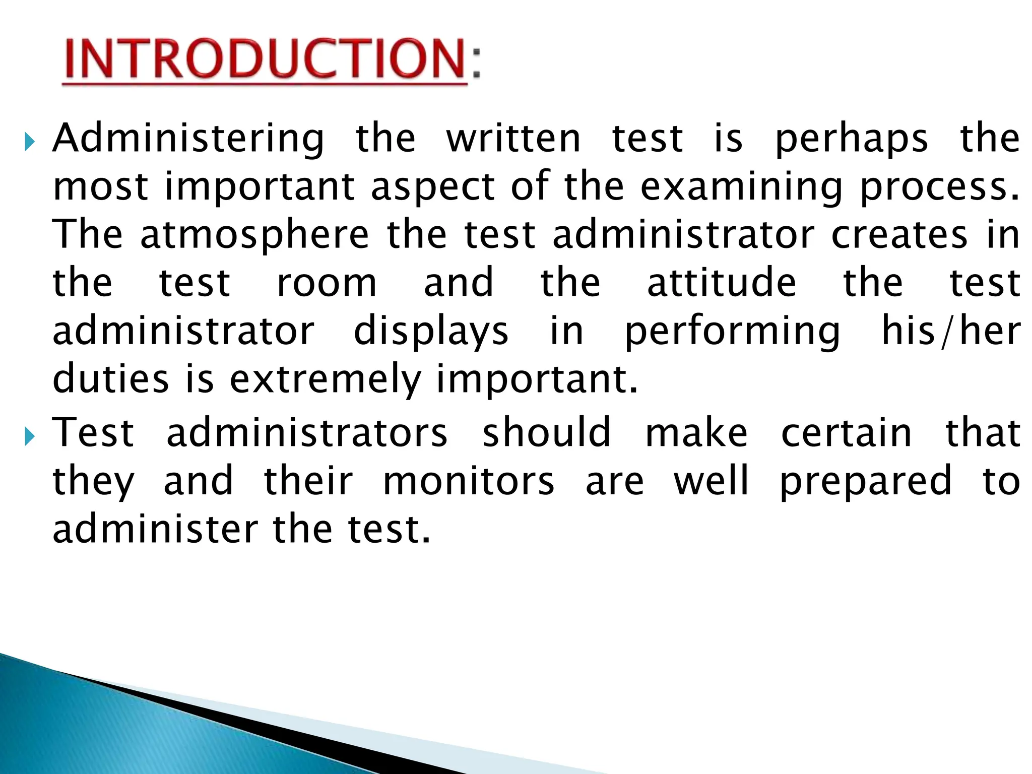 administering test.pptx ppt ppt for life | PPTX