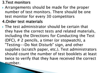administering test.pptx ppt ppt for life | PPTX