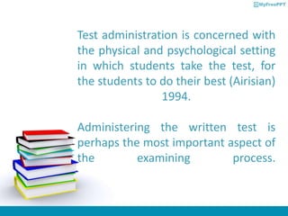 Administering test week 14 | PPTX