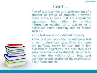 Administering test week 14 | PPTX