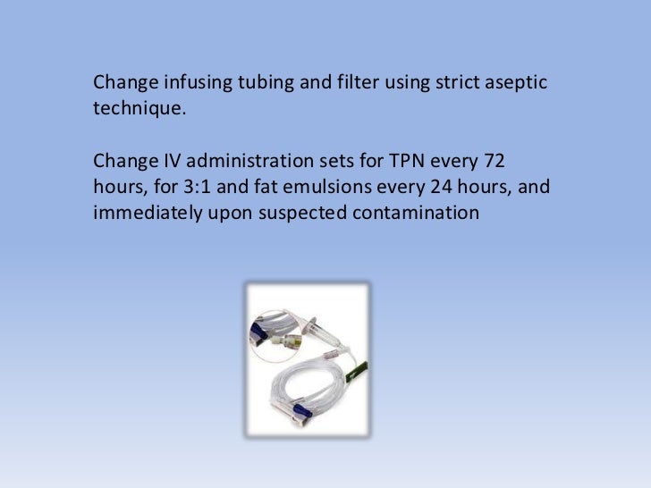 Administering TPN