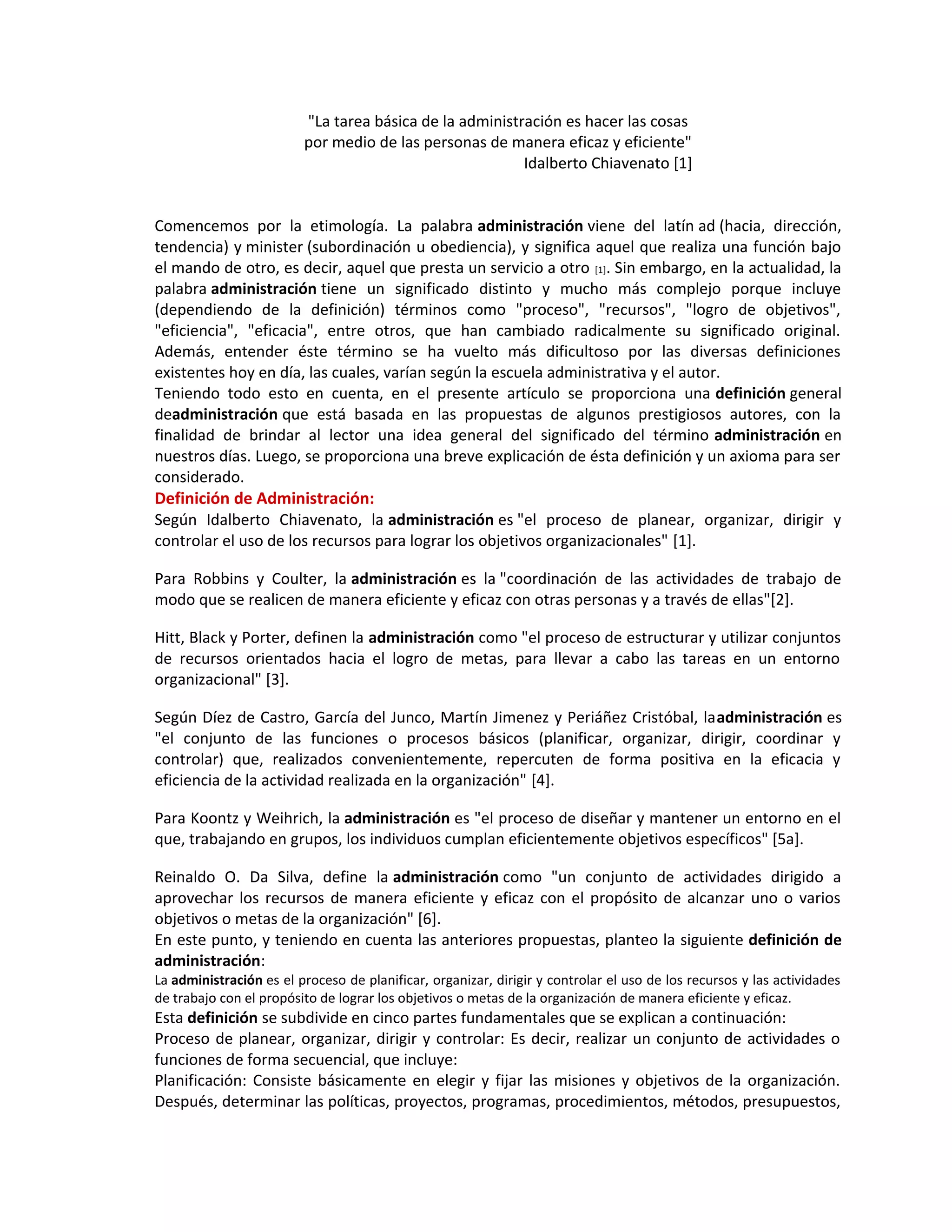 Administración | DOC