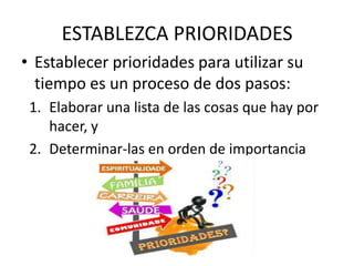 Administración del tiempo | PPTX