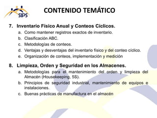 Administración y control de inventarios y almacenes presentación | PPT