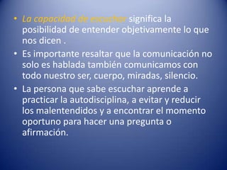 DIFERENCIA ENTRE OIR Y ESCUCHAR | PPTX