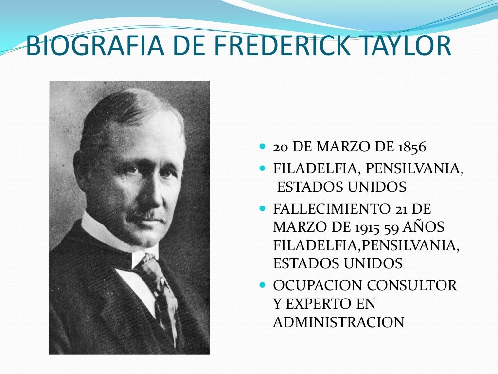 Frederick Winslow Taylor Biographie