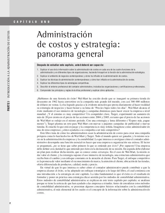 Administracion de costos. un enfoque estrategico Administracion de costos. un enfoque estrategico