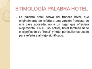 Administracion hotelera I | PPTX
