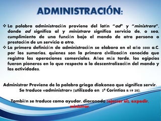 2da Clase. NIVEL 1 - "Administrando La Vision" - Escuela de Formación ...