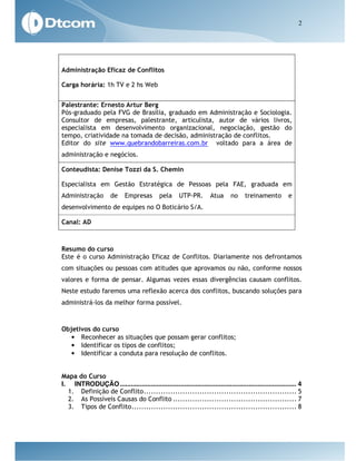 Administração eficaz de conflitos | PDF