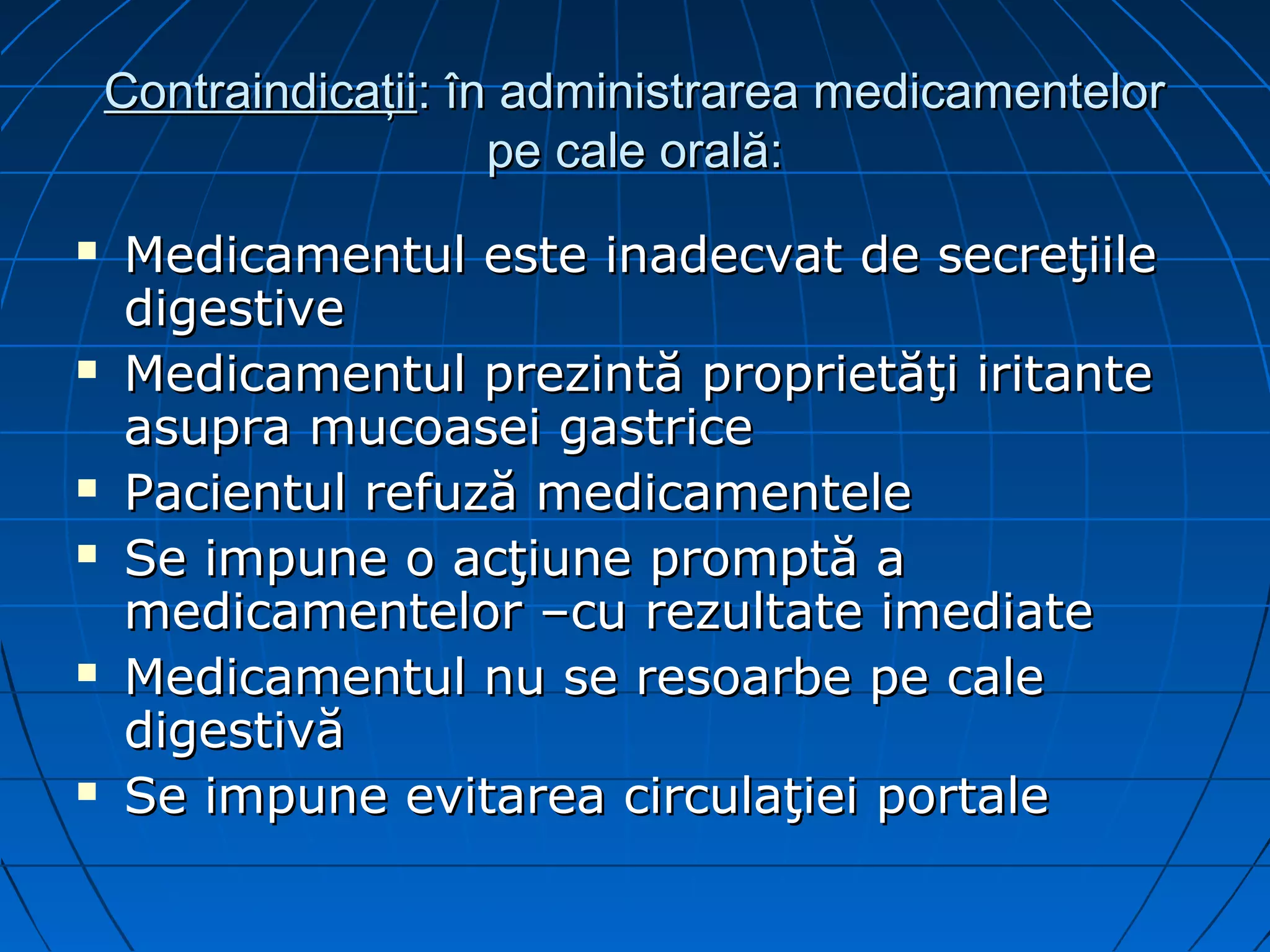 Administrarea medicamentelor pe cale orală | PPT