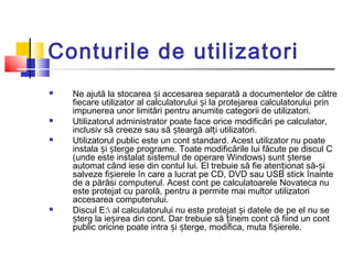 Administrarea utilizatorilor . altele | PPT