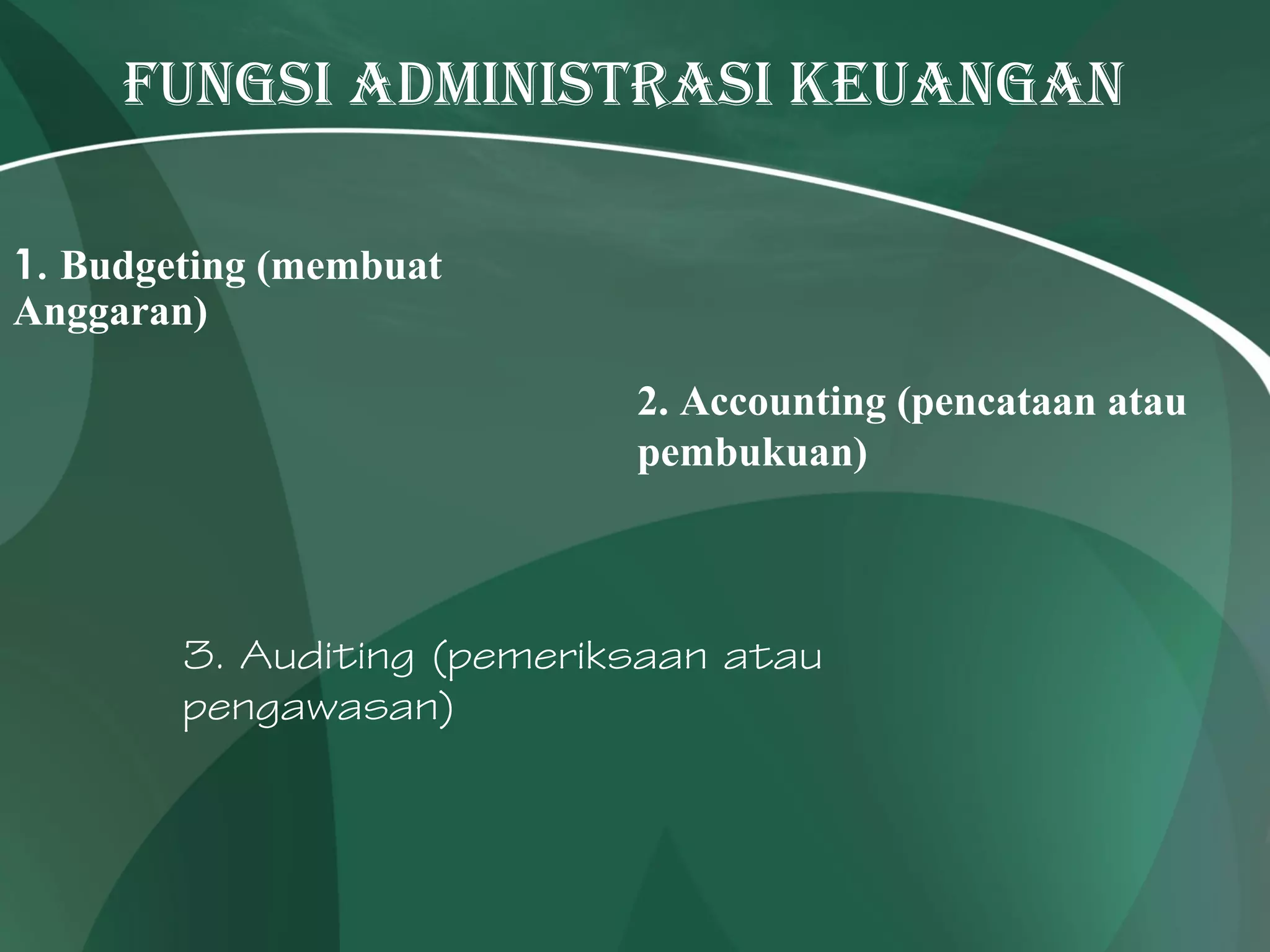 Administrasi keuangan | PPT